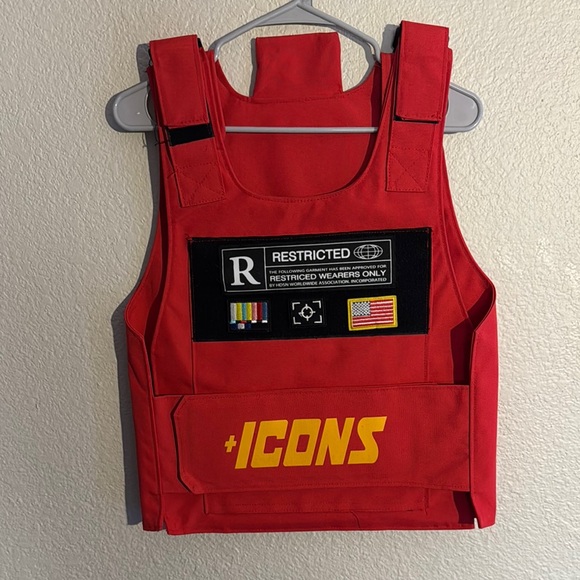 ICON | Costumes | Red Techwear Vest | Poshmark